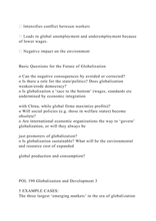 POL 190 Globalization and Development Development Poli.docx