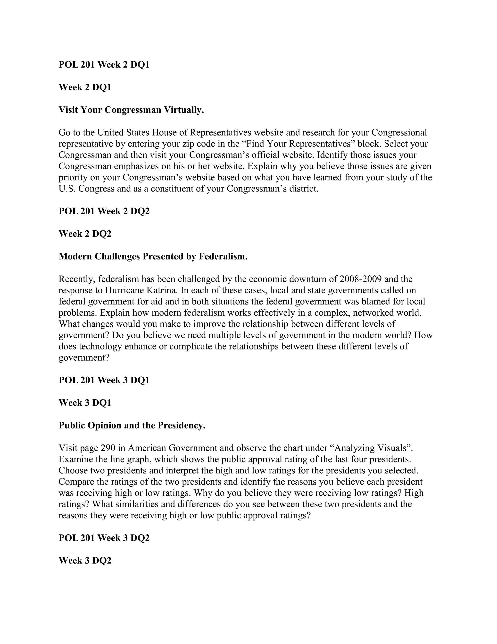 Pol 201 entire course | DOC