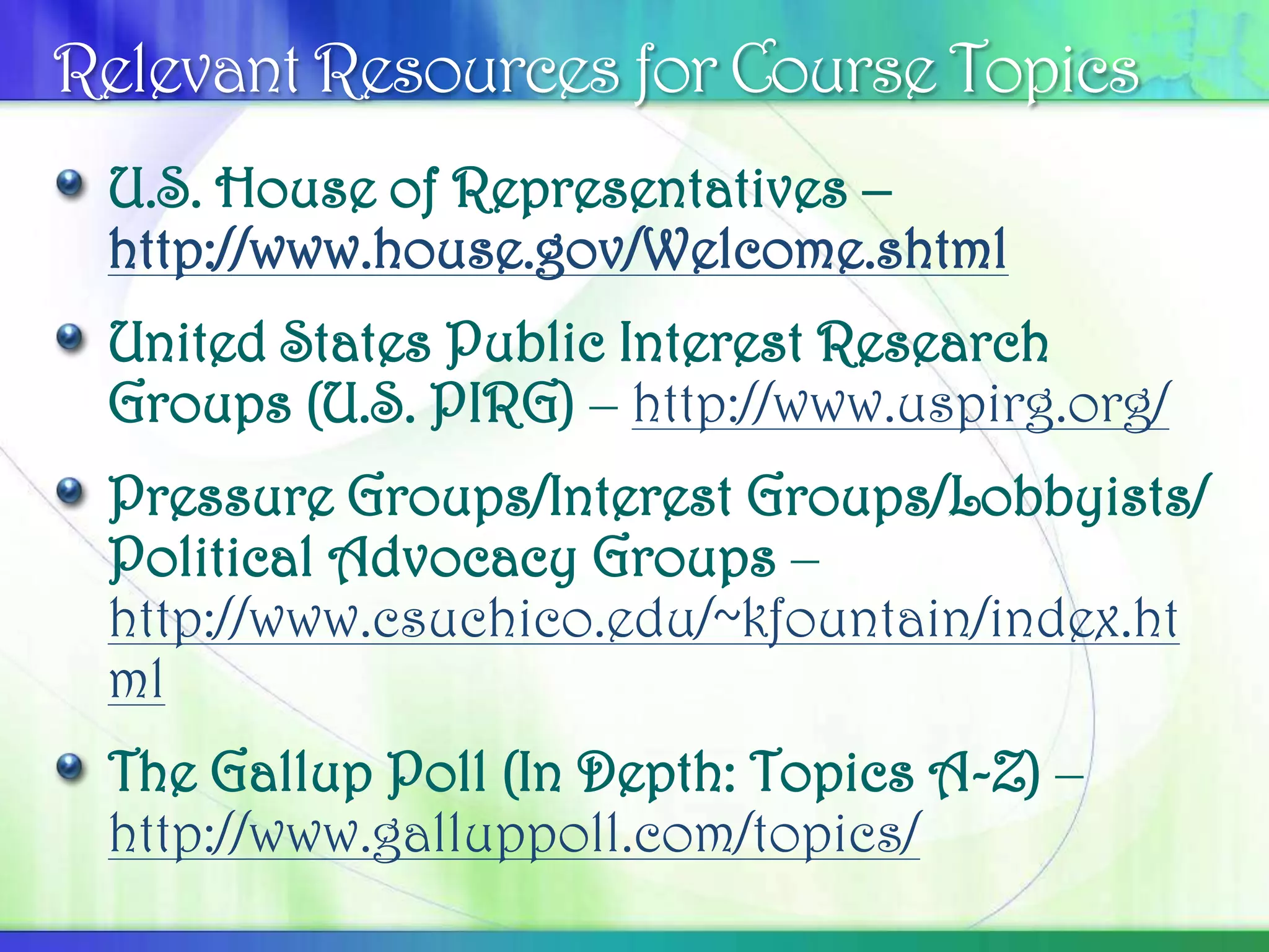 POL 211: Introduction to American National Government | PPTX