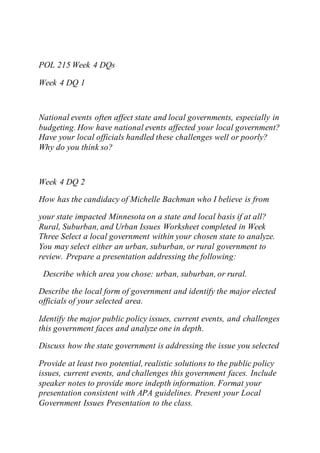 POL 215 Exceptional Education - snaptutorial.com