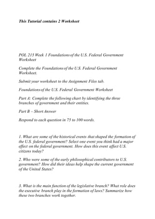 POL 215 Exceptional Education - snaptutorial.com