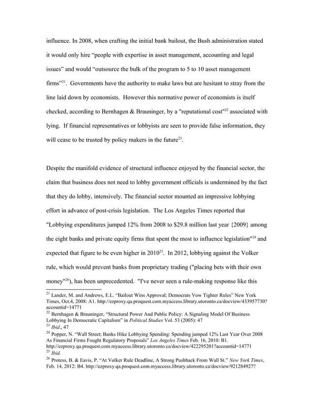 The Privileged Position Of Business? | PDF