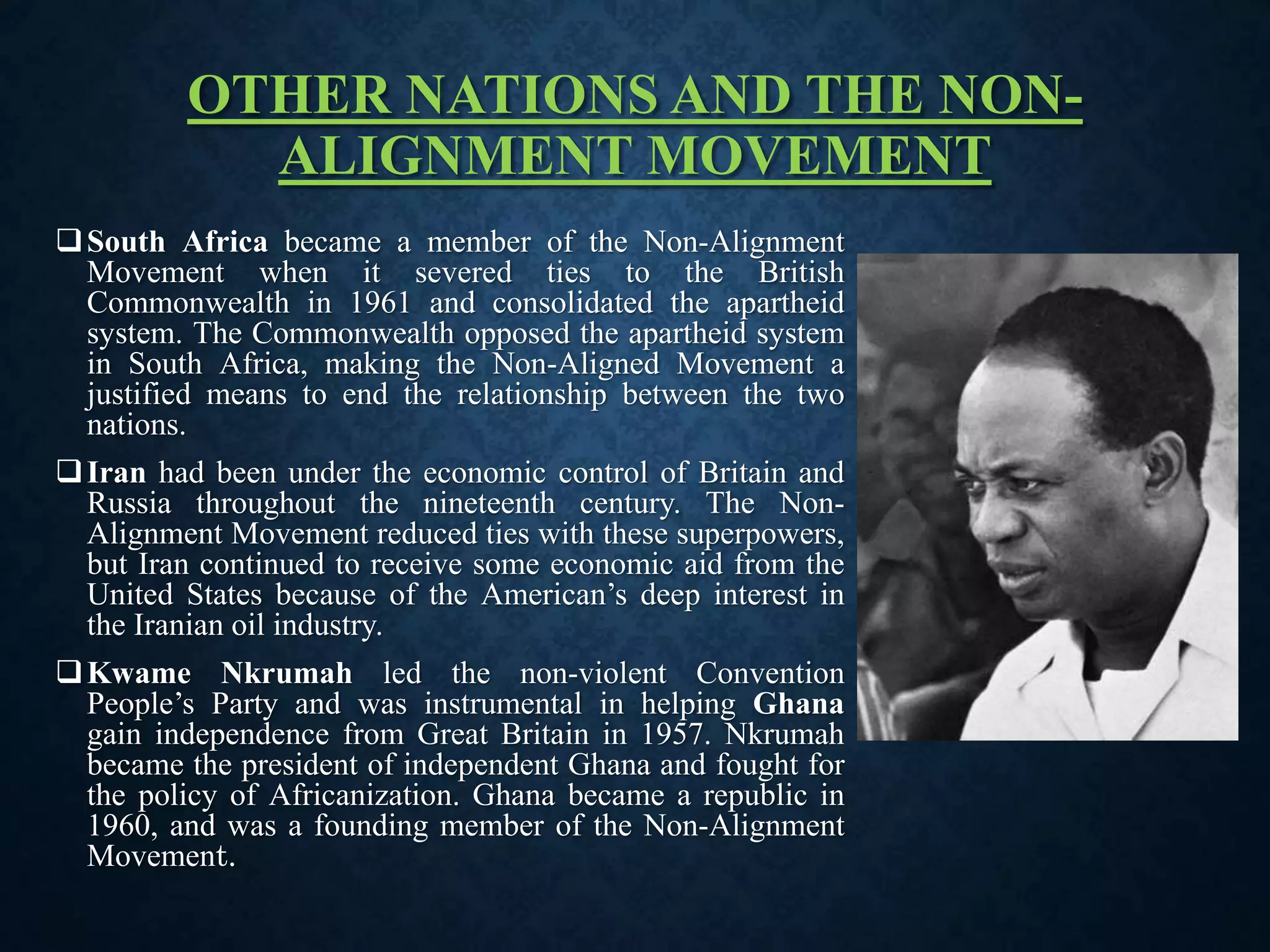 Non Aligned Movement | PPT