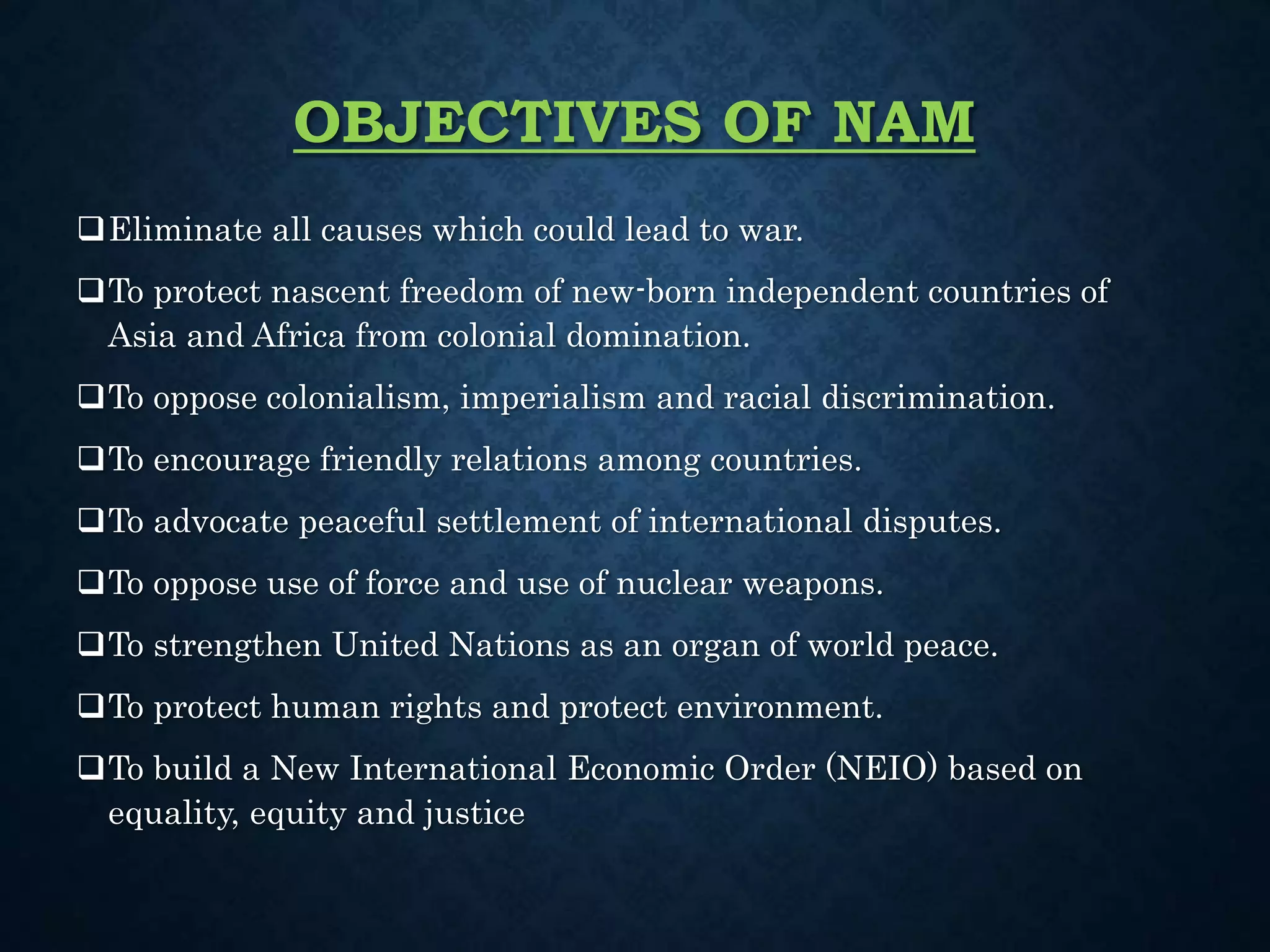 Non Aligned Movement | PPT