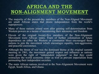 Non Aligned Movement | PPT