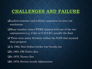 Non Aligned Movement | PPT