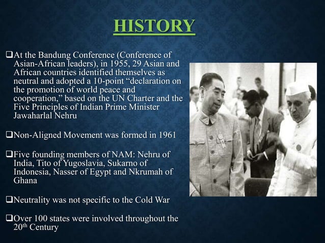 Non Aligned Movement | PPT | Political Issues & policy | Politics