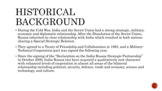 Aspects of India-Russia Bilateral Relations | PPTX