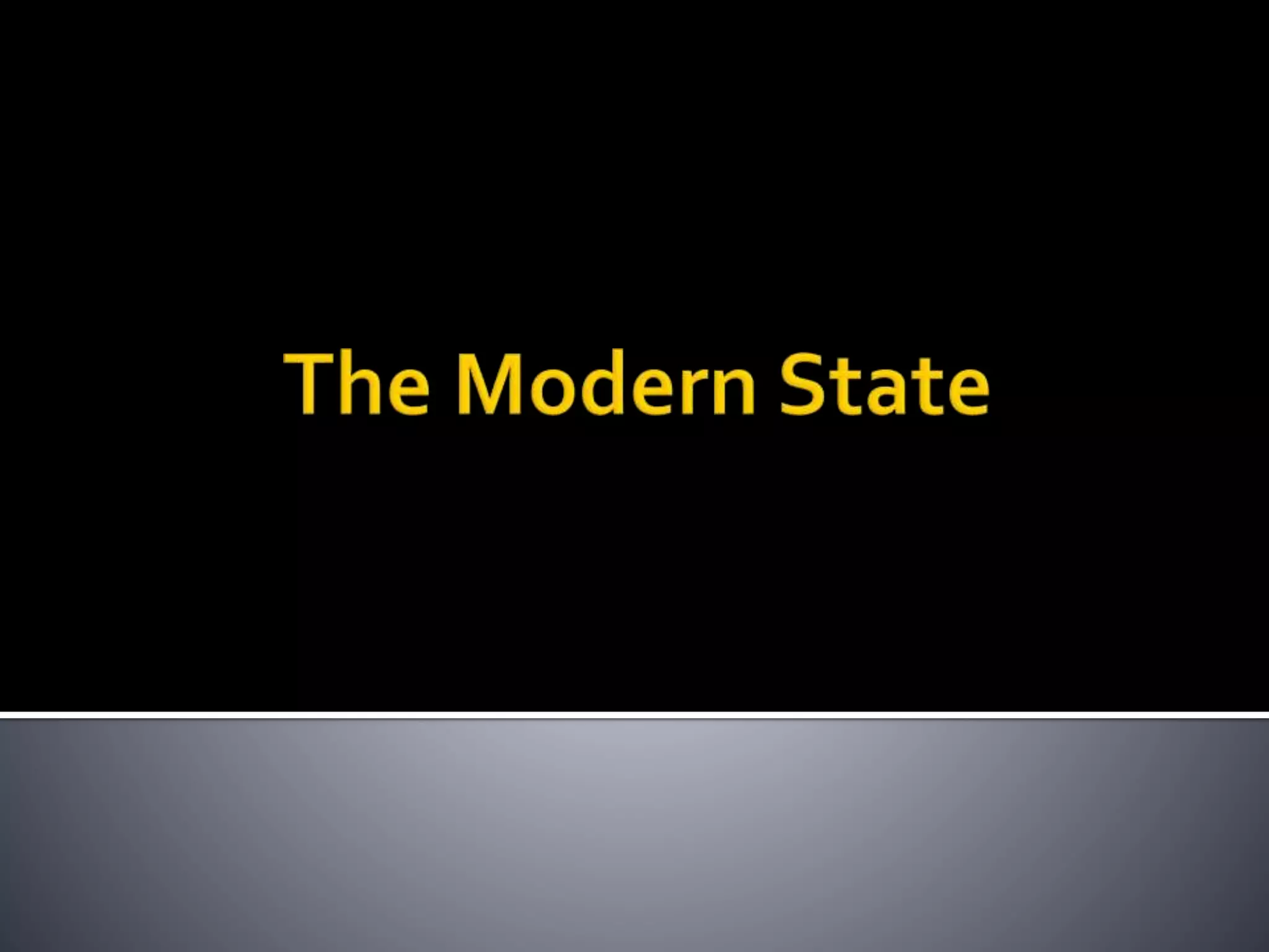 POL 252 SP 15 Modern State | PPT