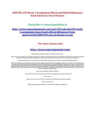 POL 255 Entire Course NEW | PDF