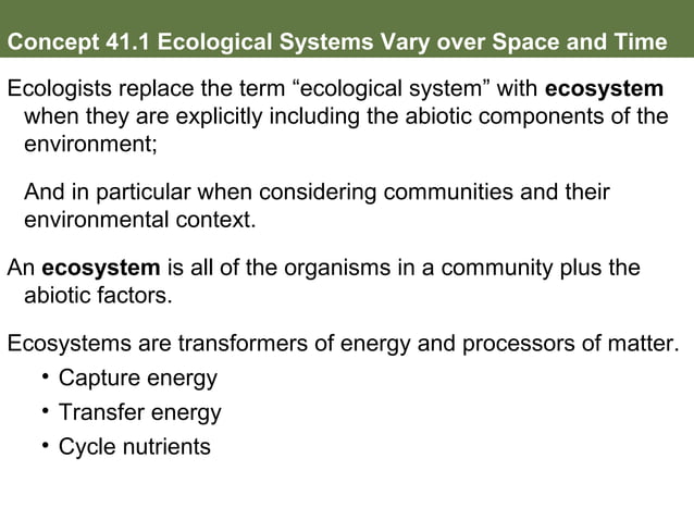 Po l2e ch41 lecture the distribution of earths ecological systems ...