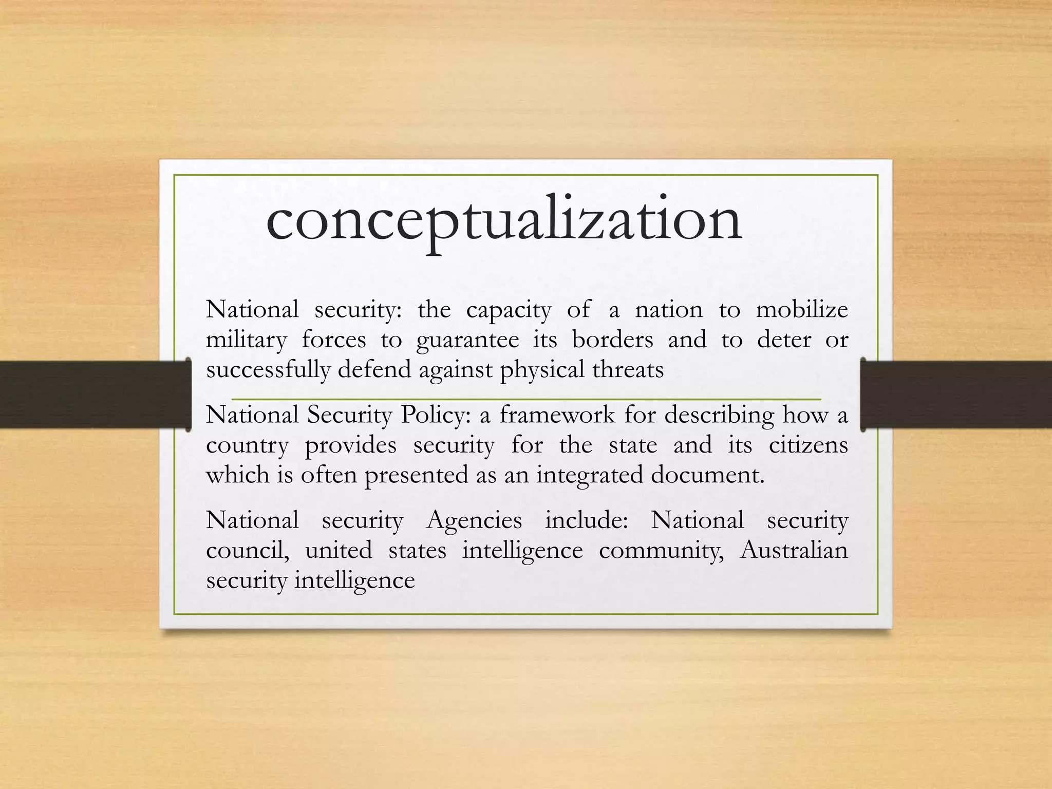 Importance of National security policy | PPTX