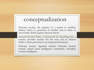 Importance of National security policy | PPTX