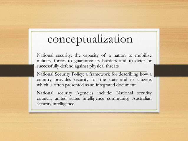 Importance of National security policy | PPTX | Political Issues ...