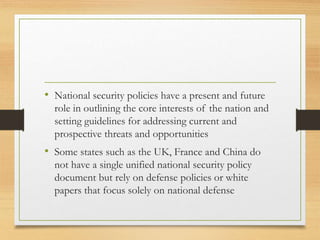 Importance of National security policy | PPTX