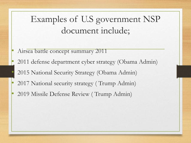 Importance of National security policy | PPTX | Political Issues ...