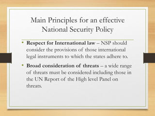 Importance of National security policy | PPTX