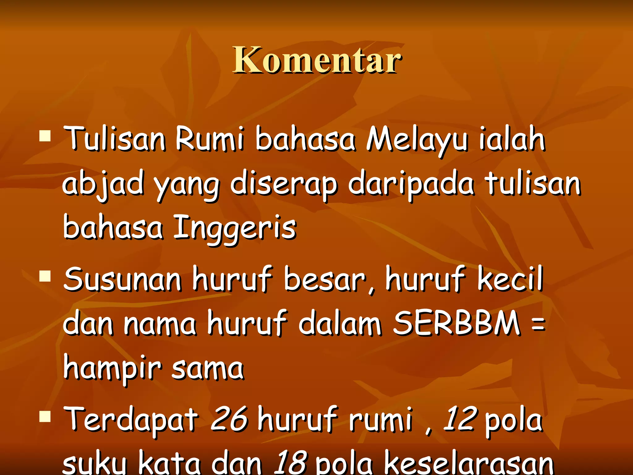 Pola Keselarasan Vokal1. | PPT