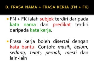 TATABAHASA: PENGENALAN POLA-POLA AYAT DASAR.ppt