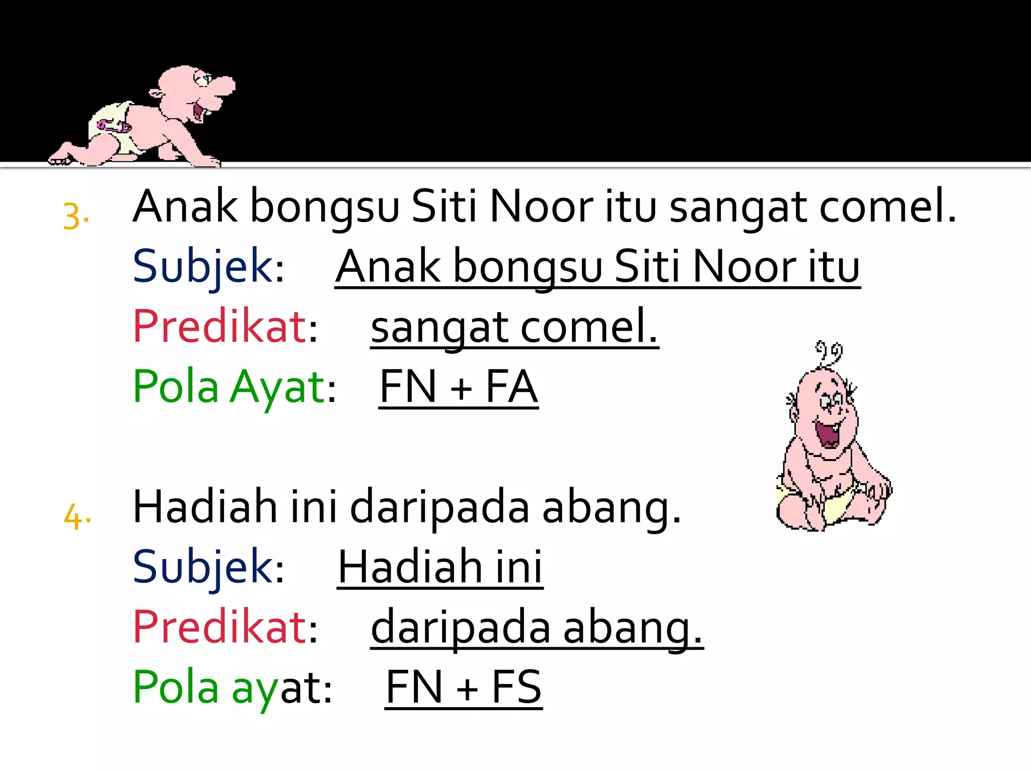 TATABAHASA - POLA-POLA AYAT DASAR | PPT