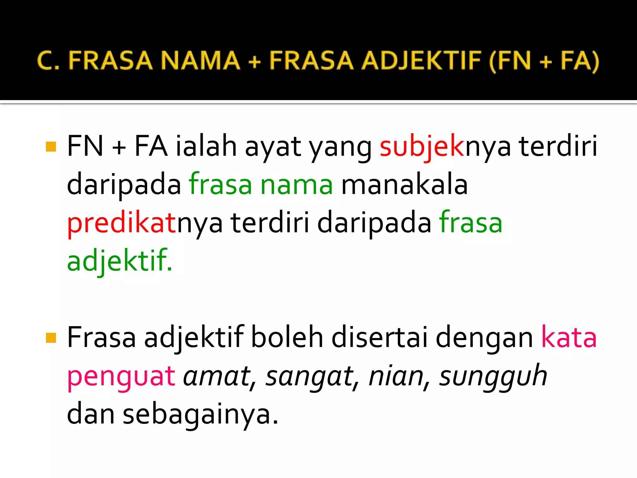 TATABAHASA - POLA-POLA AYAT DASAR | PPT