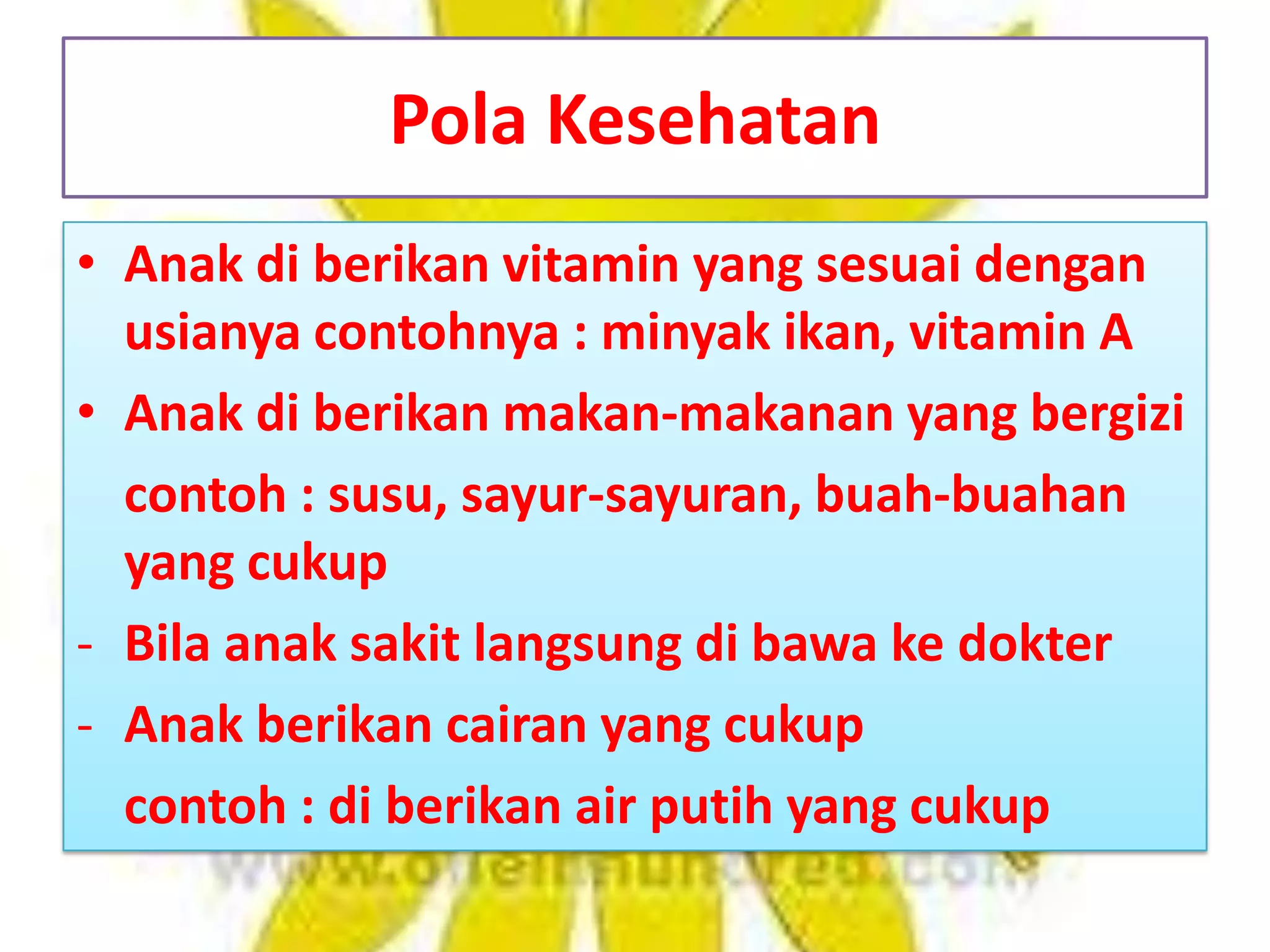 Pola asuh yang baik bagi anak usia 4 | PPT