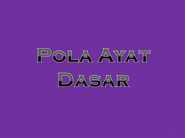 Pola Ayat | PPT