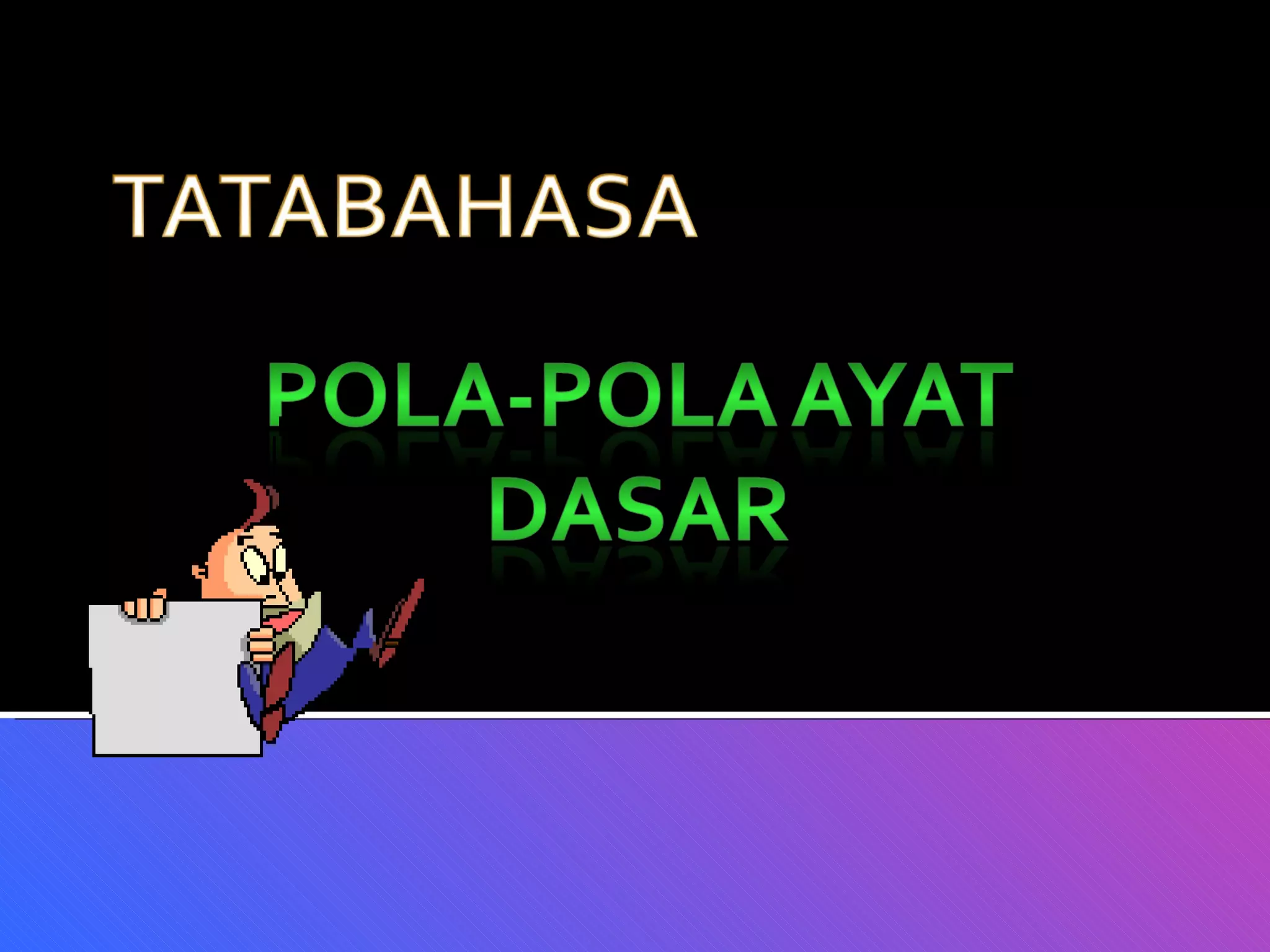 Pola ayat | PPT