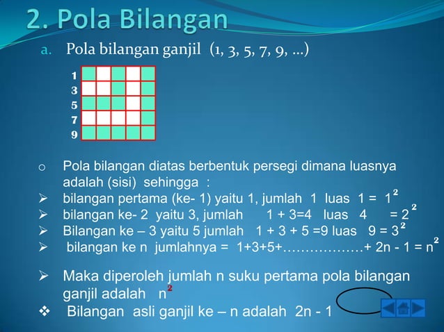 Pola bilangan | PPTX