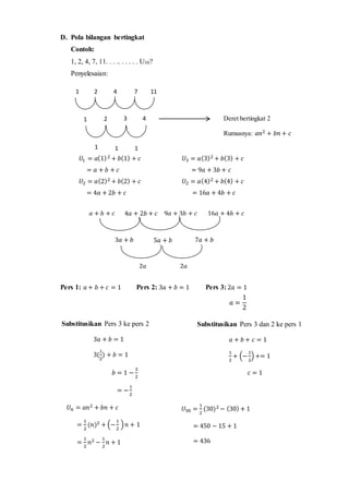 Pola bilangan | DOCX