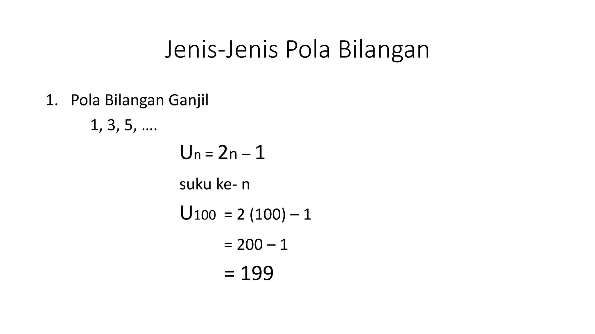 Pola bilangan | PPTX