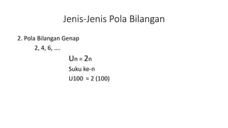 Pola bilangan | PPTX