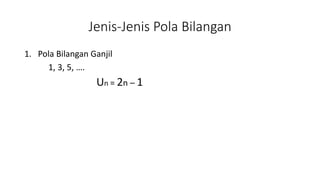 Pola bilangan | PPTX