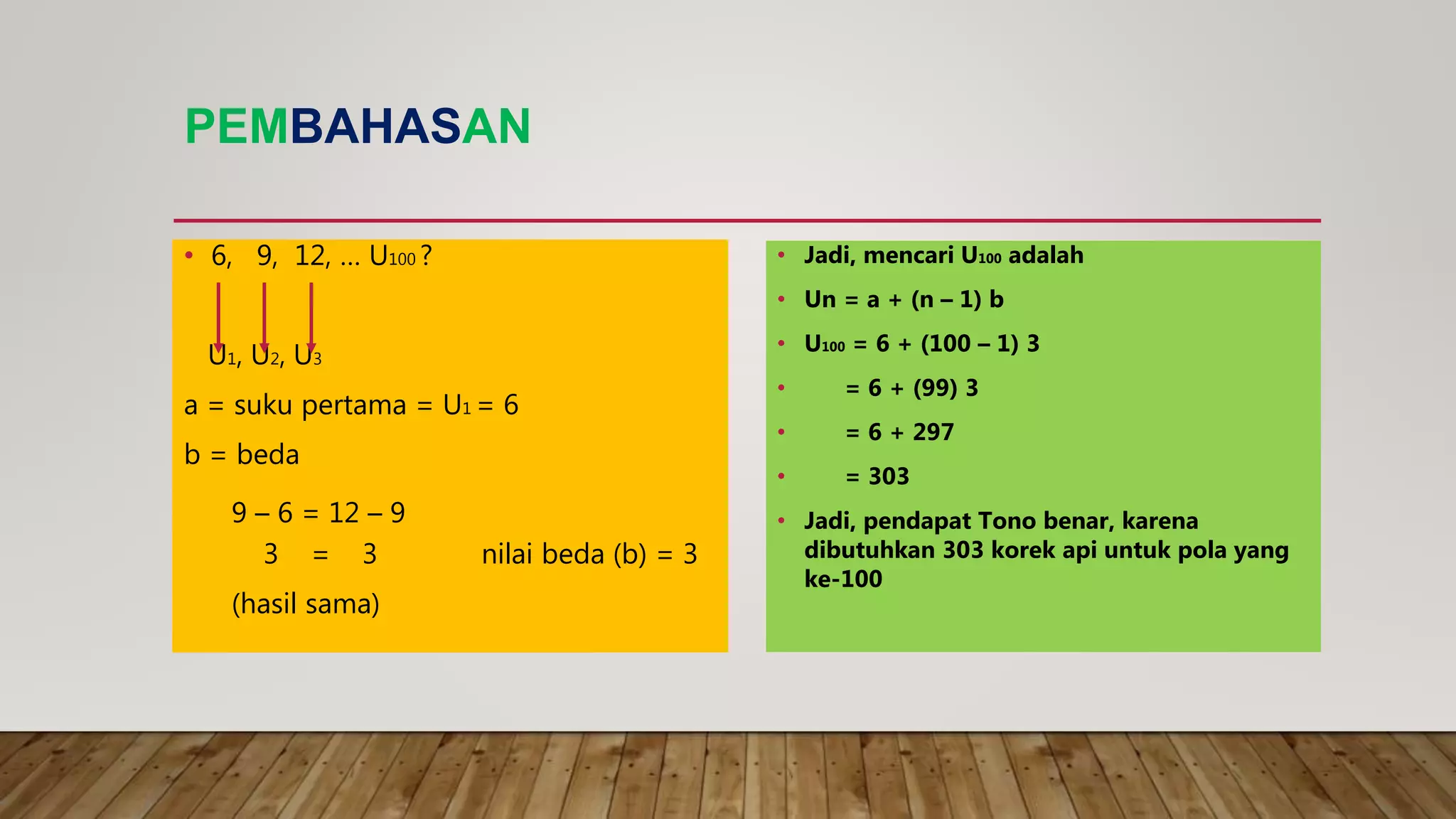 POLA BILANGAN (Konfigurasi Bilangan) | PPTX