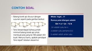 POLA BILANGAN (Konfigurasi Bilangan) | PPTX
