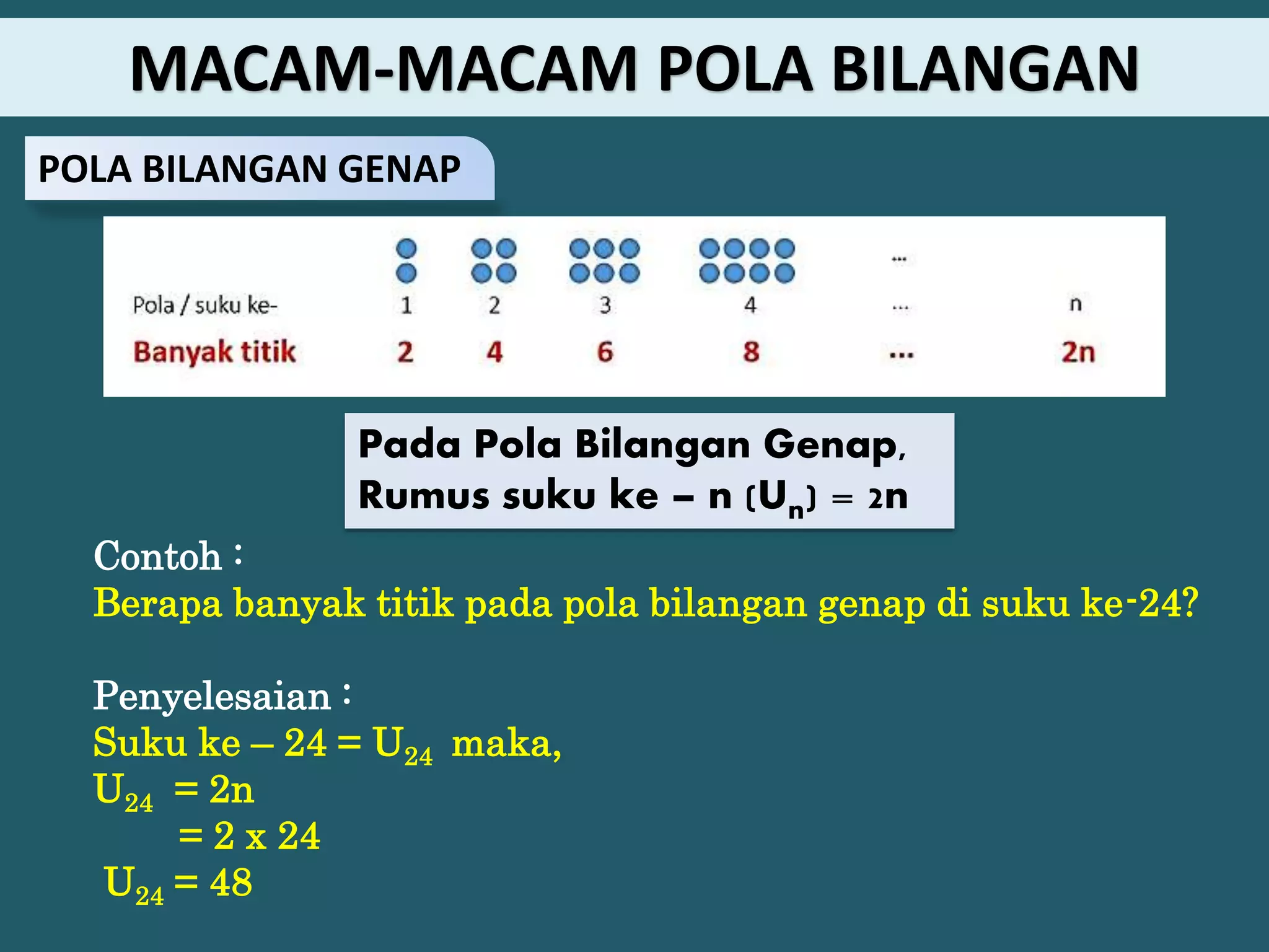 Pola bilangan pertemuan 2 | PPTX