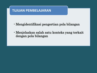 Pola bilangan pertemuan 2 | PPTX