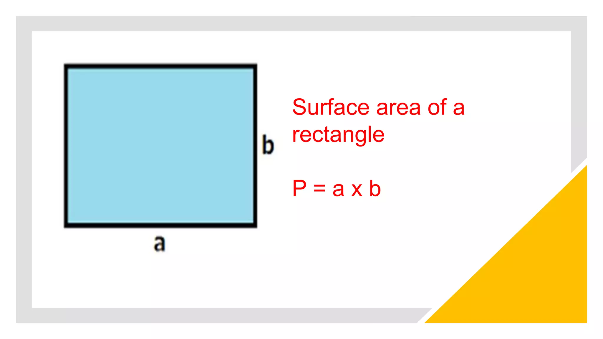 Surface areas of geometric figures by Group 3 | PPT