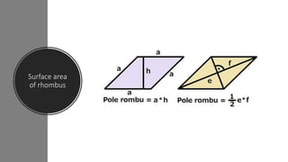 Surface areas of geometric figures by Group 3 | PPT