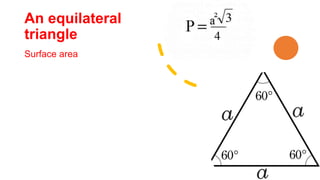 Surface areas of geometric figures by Group 3 | PPTX