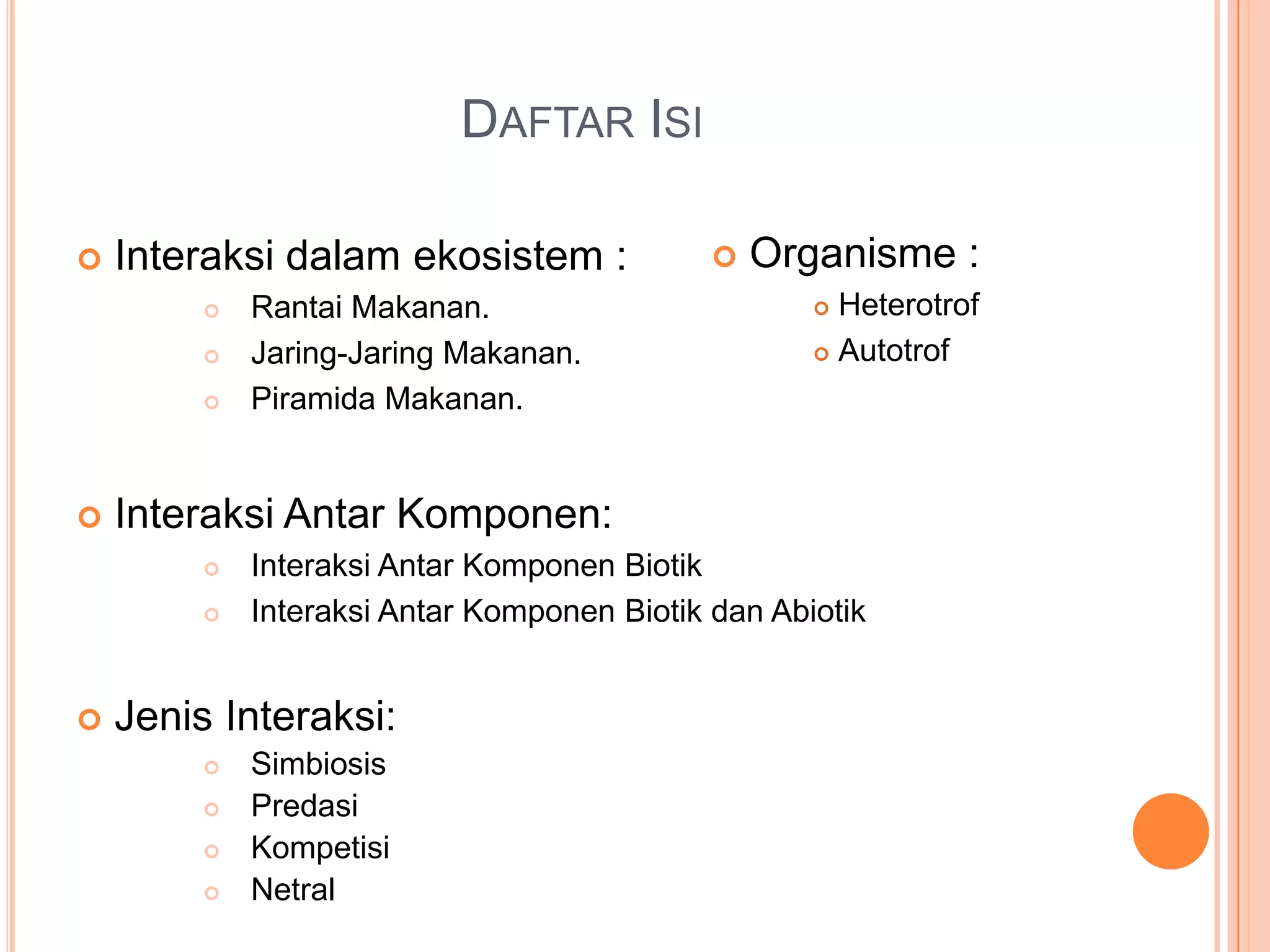 Pola interaksi dalam ekosistem | PPTX