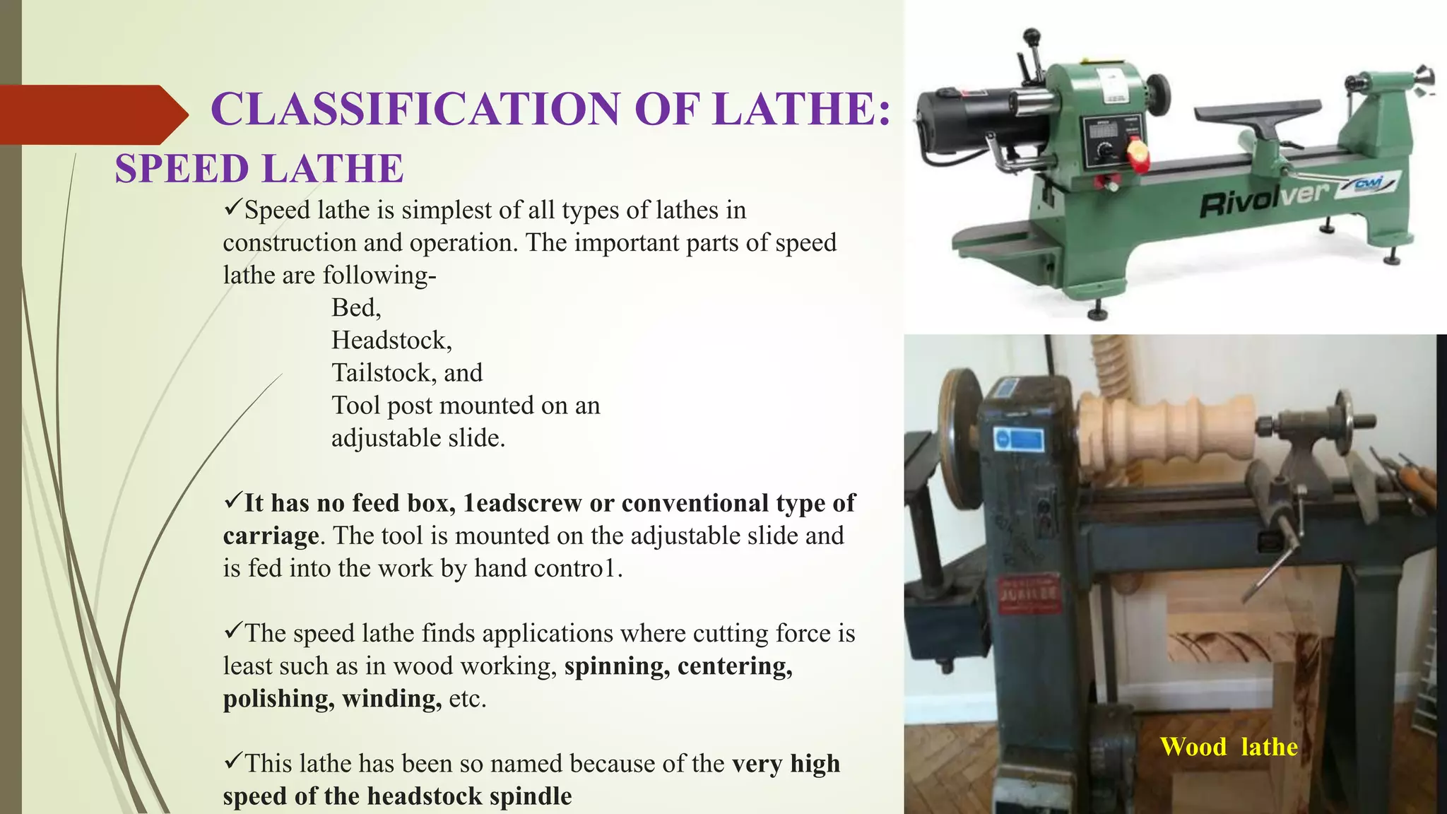 LATHE MACHINE,CLASSIFICATION OF LATHE MACHINES,WORKING PRINCIPLE OF ...