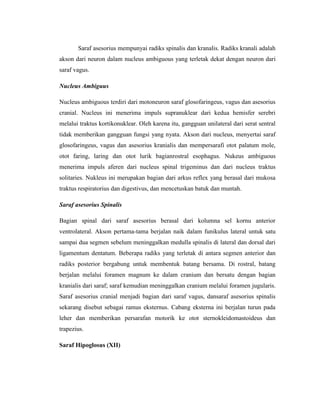 POLA KERJA OTAK DAN SARAF KRANIAL | DOCX