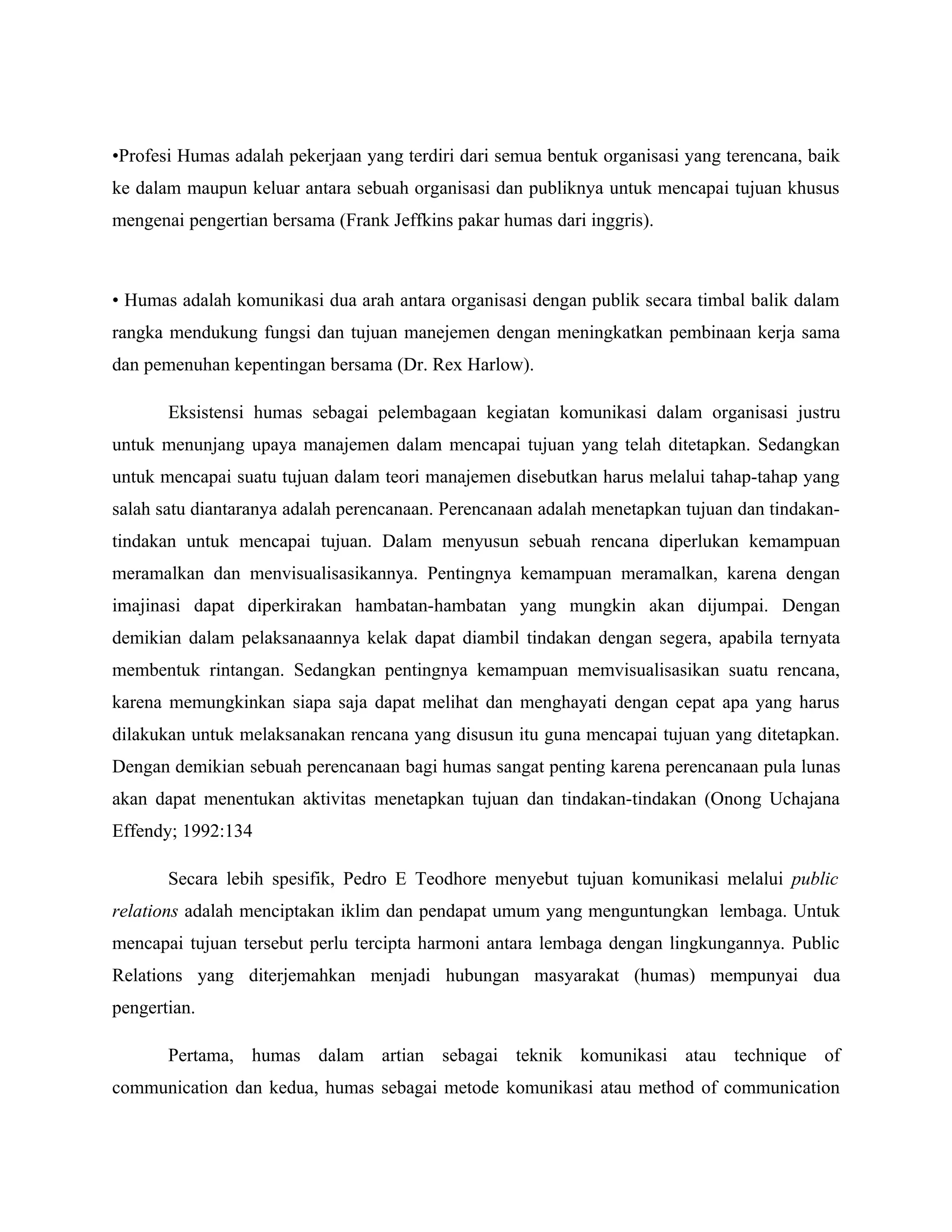 Pola kerja public relation di zaman teknologi informasi | PDF