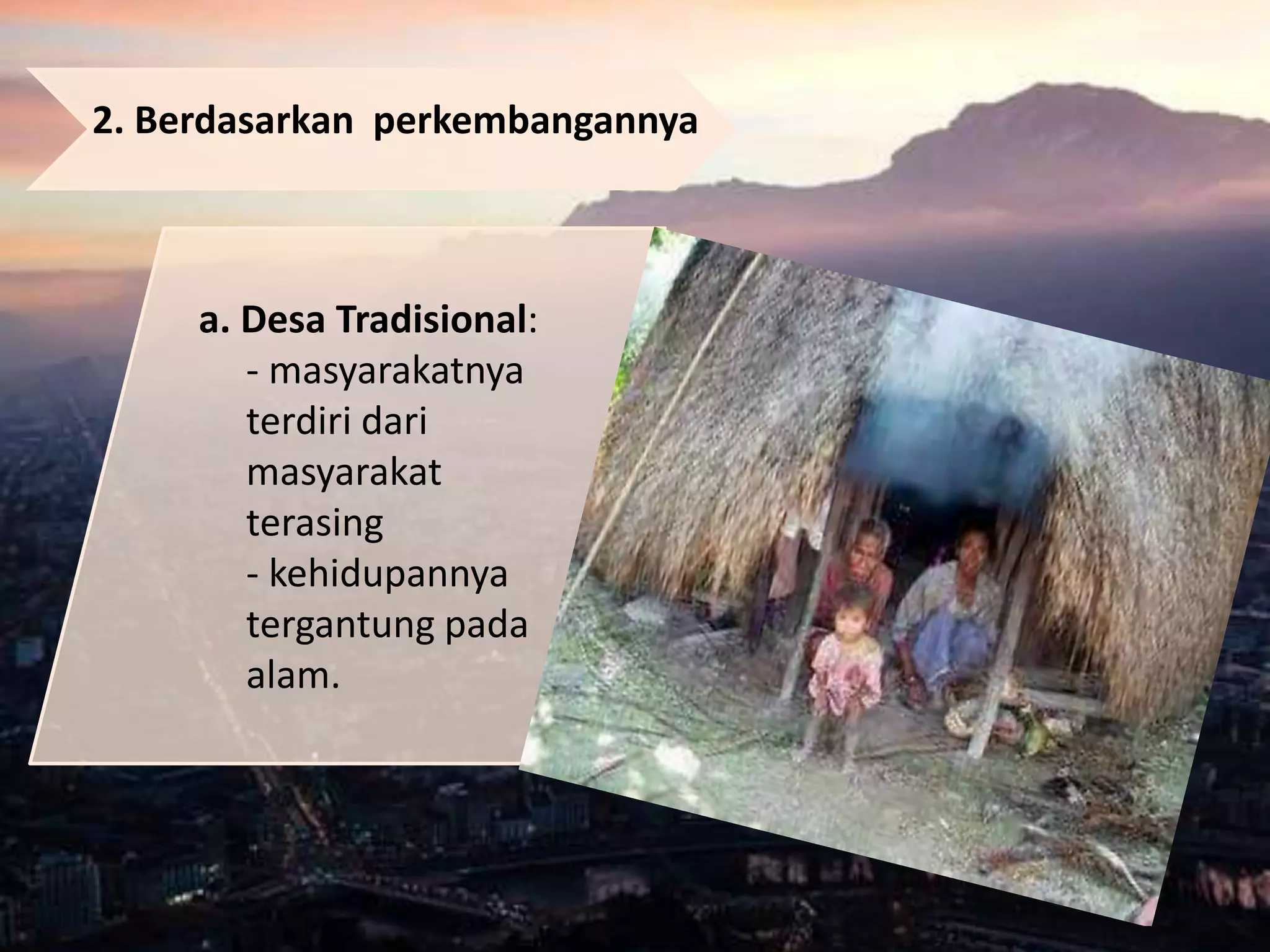 Pola keruangan desa | PPT