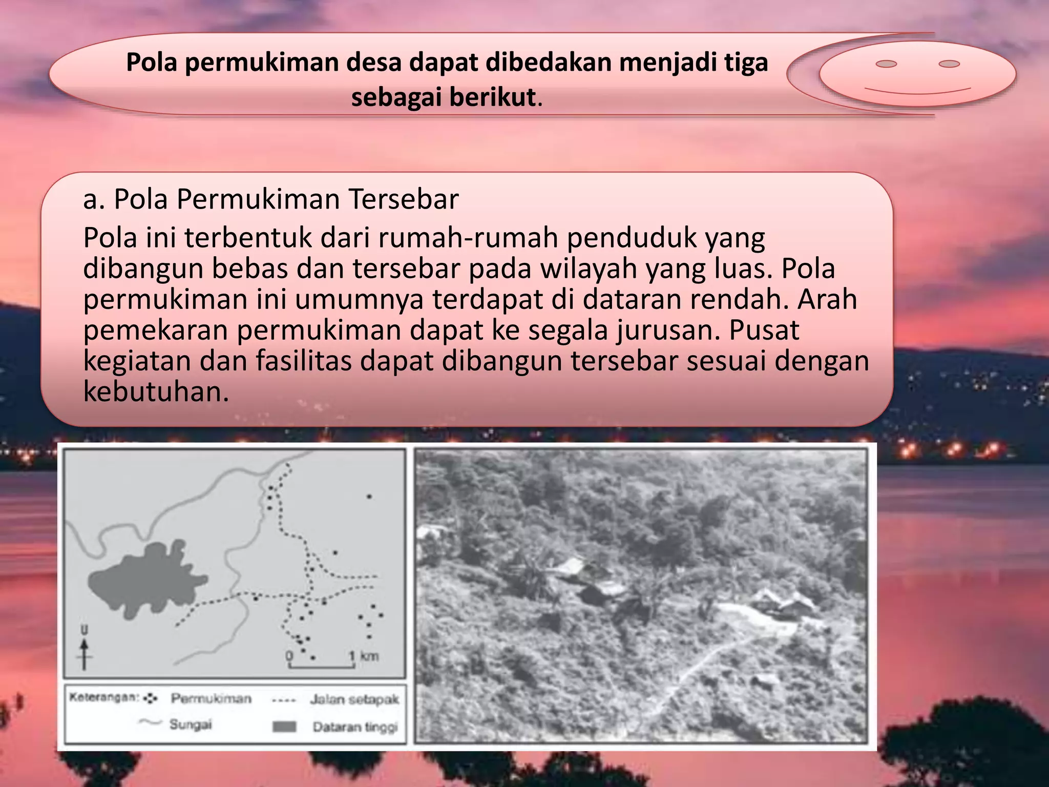 Pola keruangan desa | PPTX