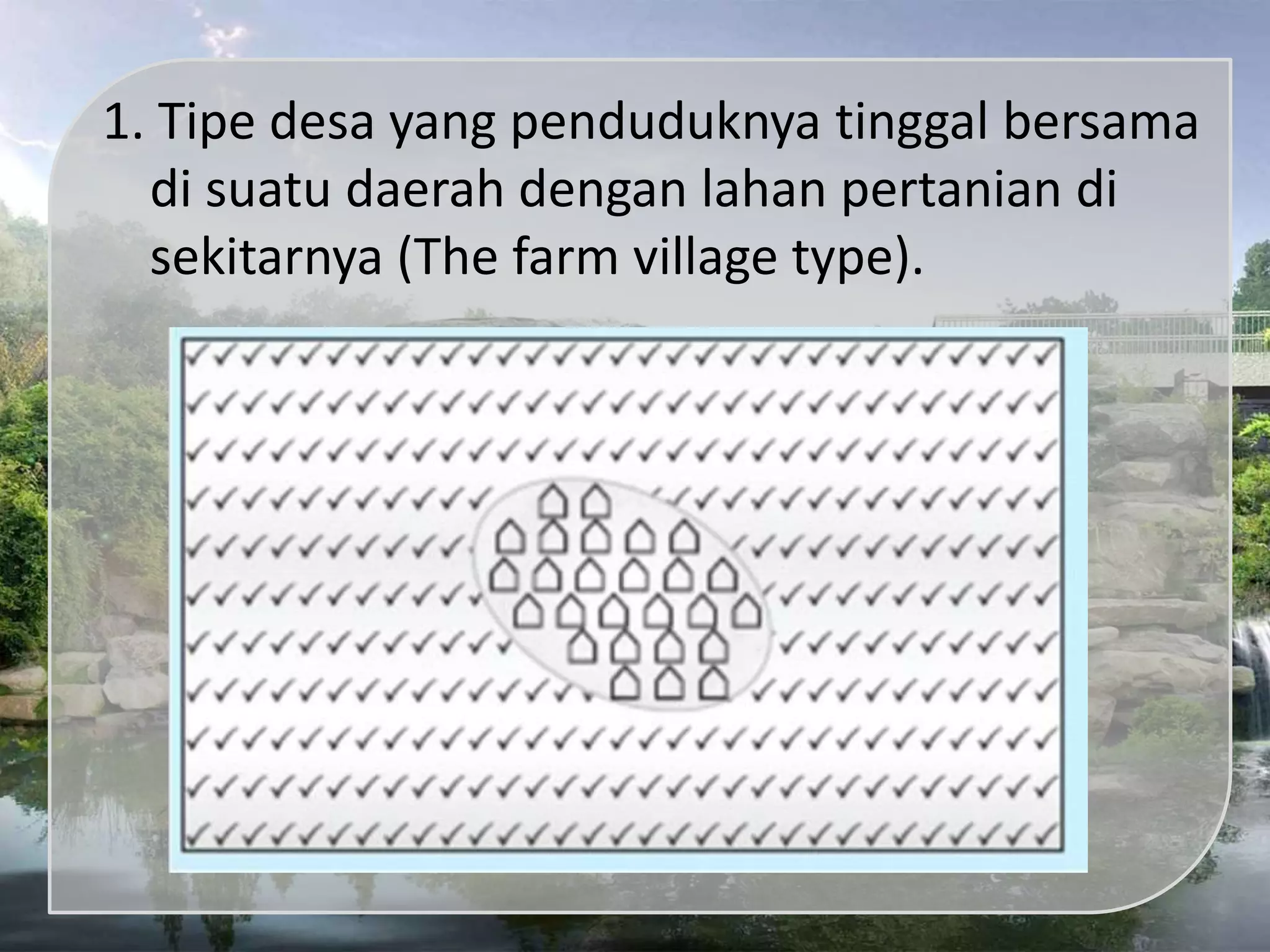 Pola keruangan desa | PPTX