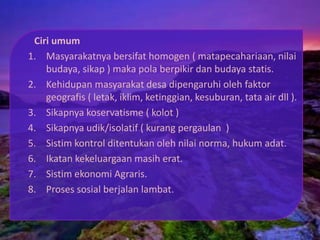 Pola keruangan desa | PPTX