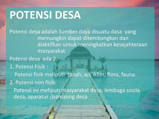 Pola keruangan desa | PPTX