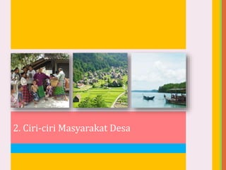 Pola keruangan desa dan kota | PPTX